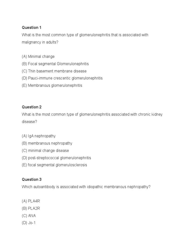 Glomerulonephritis and Nephrotic Syndrome: A Comprehensive Review of ...