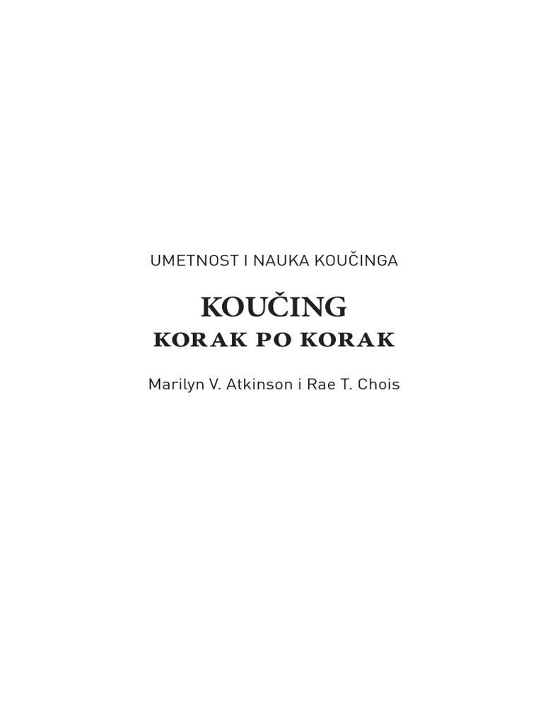 Koucing Korak Po Korak Primer | PDF