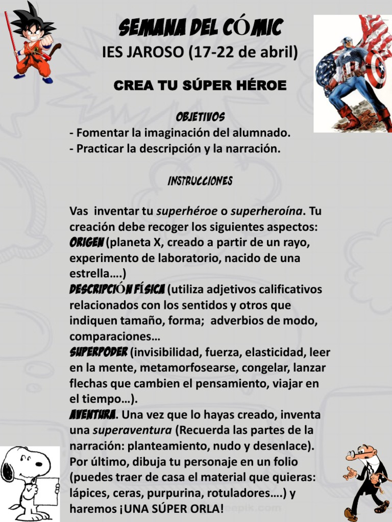 Crea Tu Superheroe PDF | PDF
