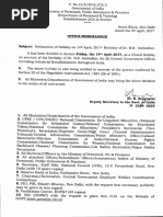 Election Leave Circular | PDF | Government Of India | Social Institutions