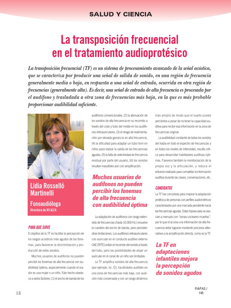 Transposición Frecuencial | PDF | Audífono | Sonido