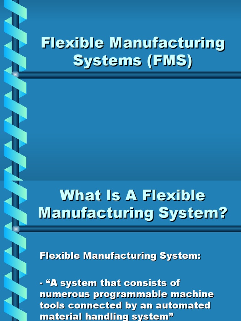 Flexible Manufacturing Systems (FMS) | PDF | Automation | Numerical Control