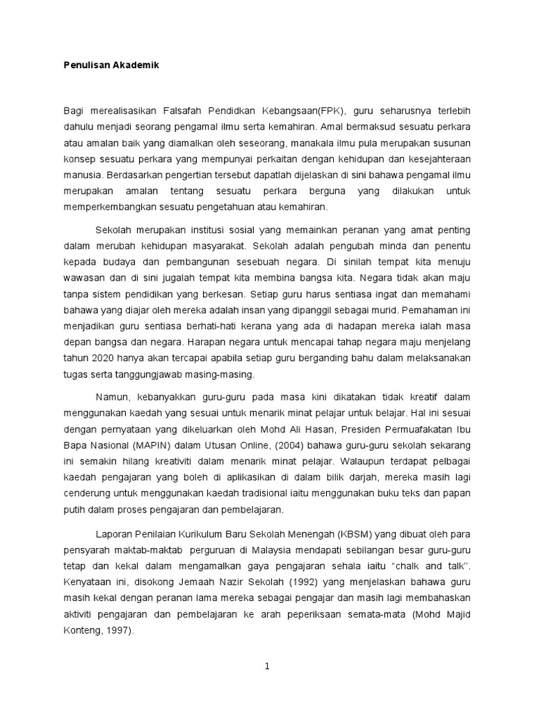 Peranan Guru Dalam Merealisasikan FPK | PDF