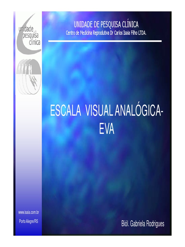 Escala Visual Analógica de Dor (EVA) | PDF | Dor | Remédio