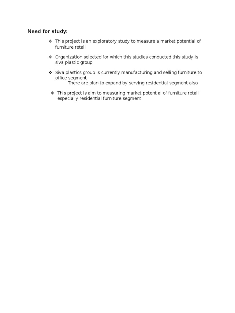 Need For Study - Docx Viki | PDF