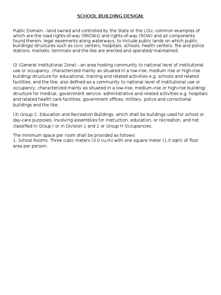 School Building Design | PDF | Window | Framing (Construction)