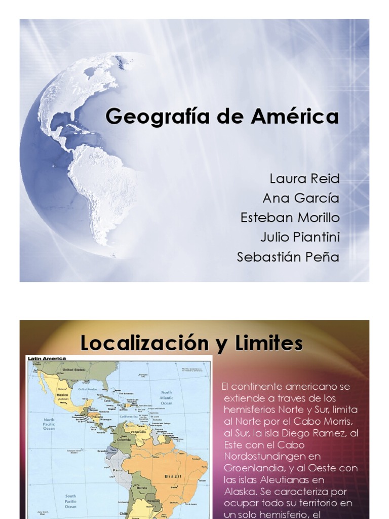 Geografía y Geomorfología de América | PDF | Américas | Continente