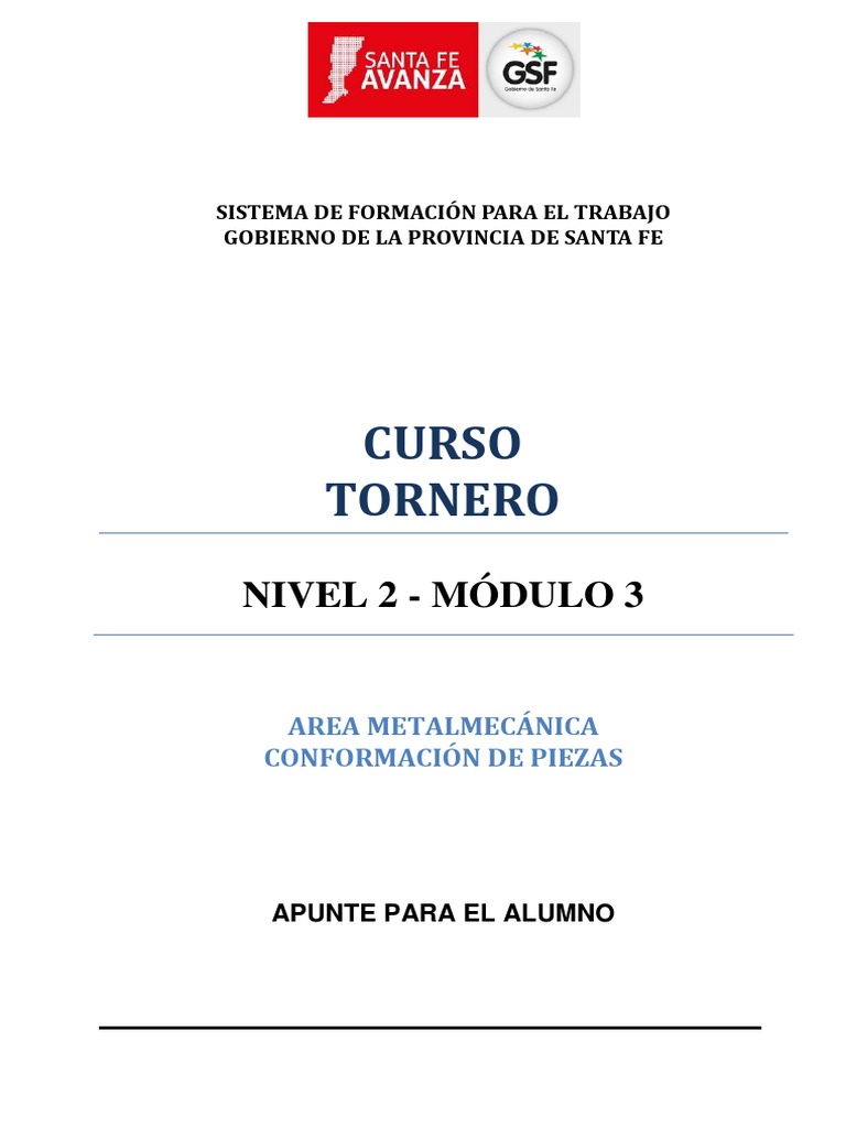 Curso de Tornero: Operaciones de Torneado | PDF | Ingeniería mecánica ...