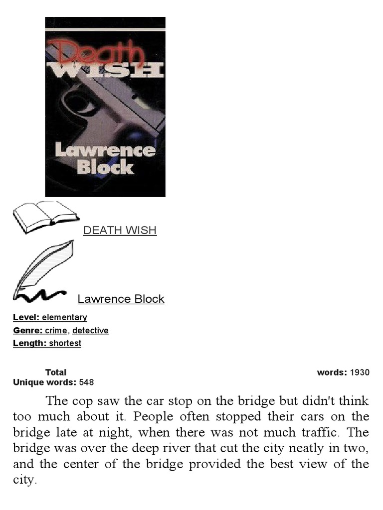 Death Wish-Lawrence Block | PDF