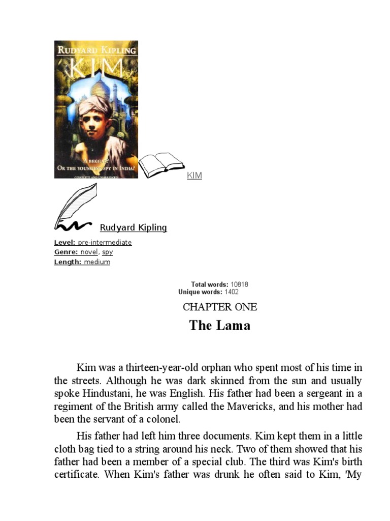 Kim Rudyard Kipling | Download Free PDF | Kim (Novel) | Armed Conflict