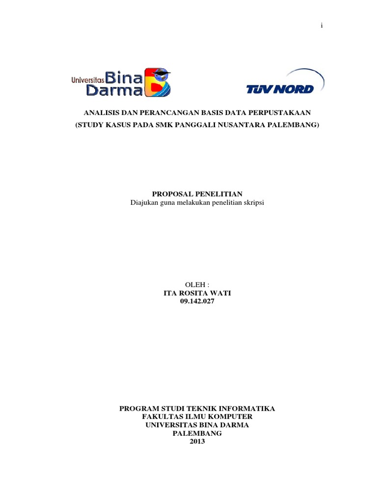 Analisis Dan Perancangan Basis Data Perpustakaan Pdf Pdf