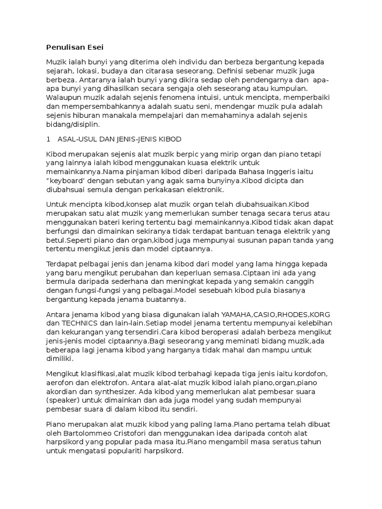 Kemahiran Asas Kibod | PDF