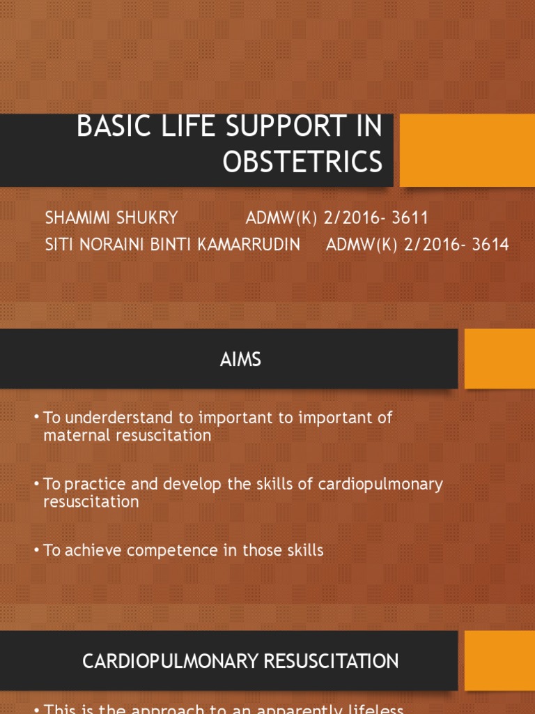 Basic Life Support in Obstetrics | PDF | Cardiopulmonary Resuscitation ...