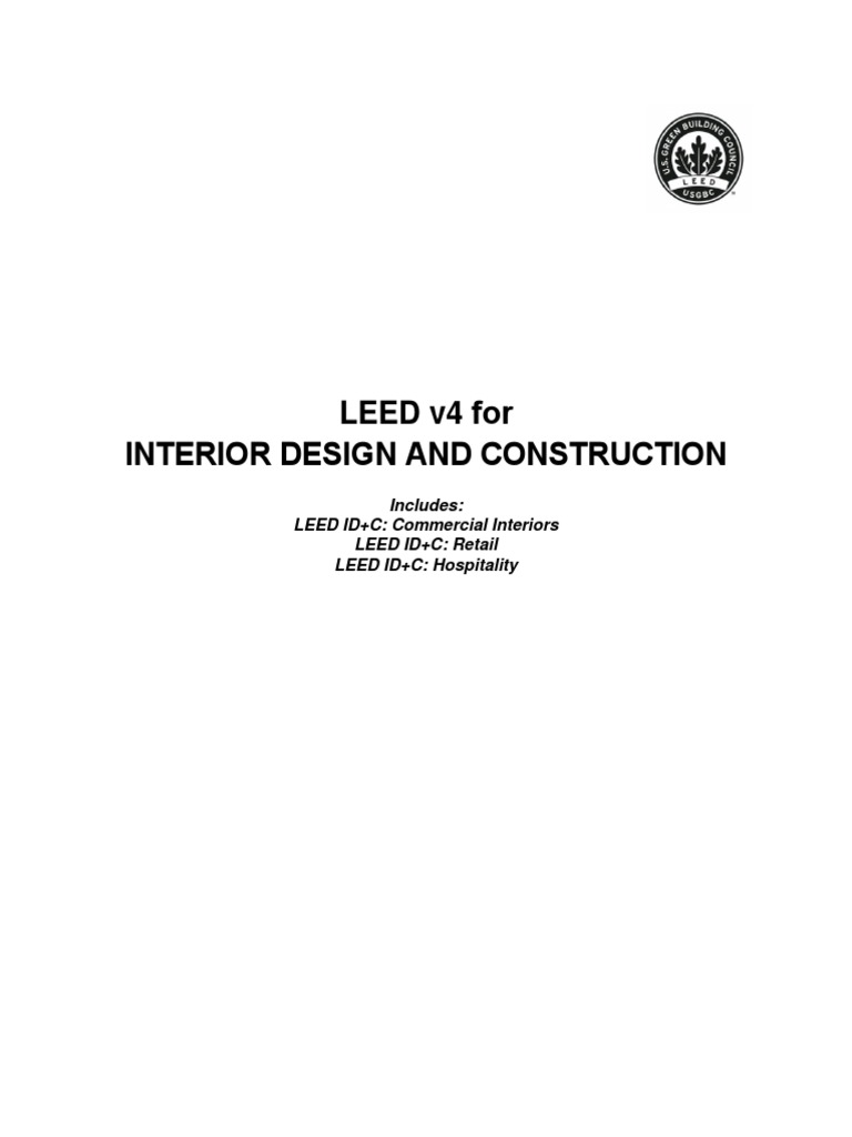 LEED v4 for Interior Design & Construction | PDF | Leadership In Energy ...