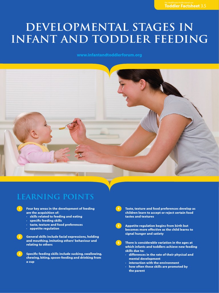 3.5 Developmental Stages in Infant and Toddler Feeding NEW | PDF ...