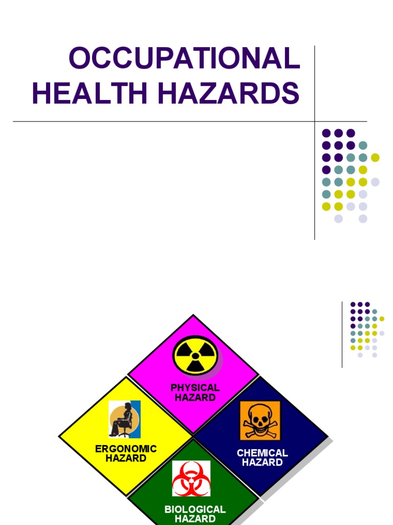 Occupational Health Hazard | PDF | Toxicity | Occupational Safety And ...