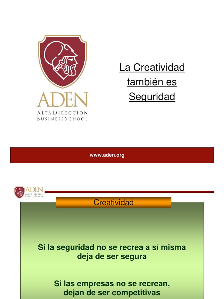 Creatividad Es Seguridad | PDF | Innovación | Producto (Negocio)