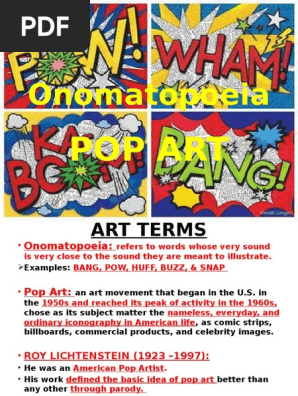 Onomatopoeia Art Lesson