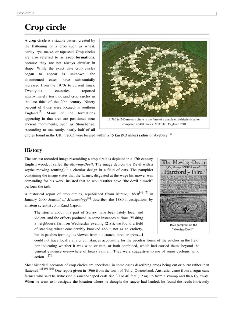 Crop Circles | PDF | Science | Science (General)