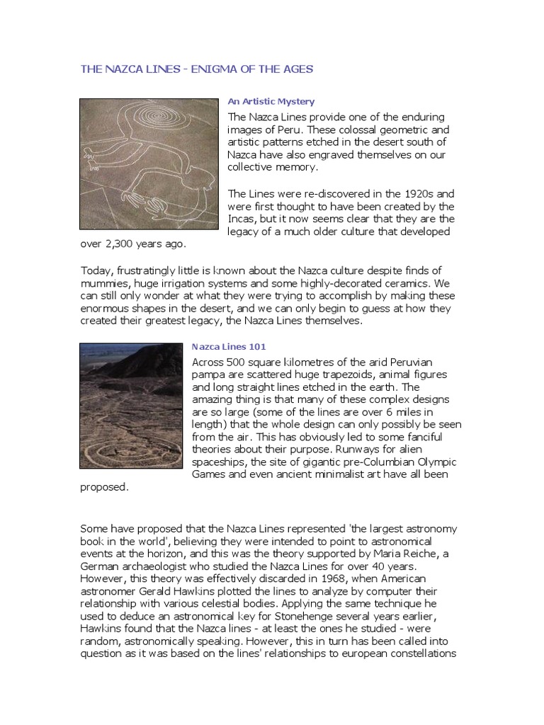 Nazca Lines | PDF | Science | Astronomy