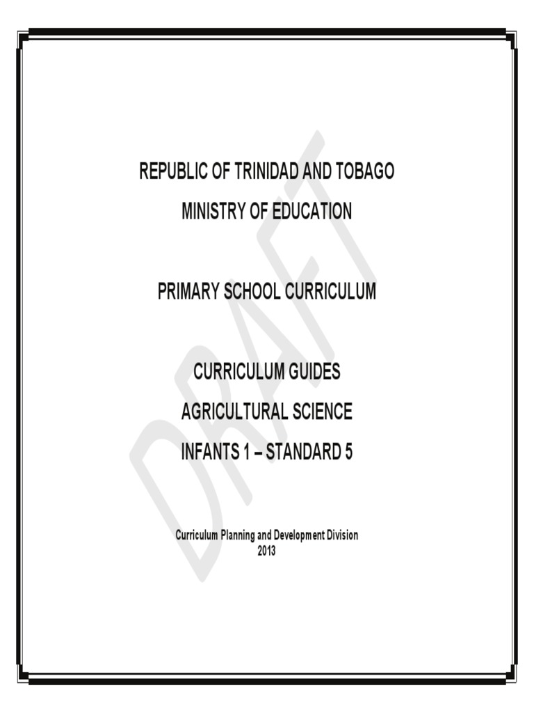 1 Curriculum Guides Agricultural Science | PDF | Curriculum ...