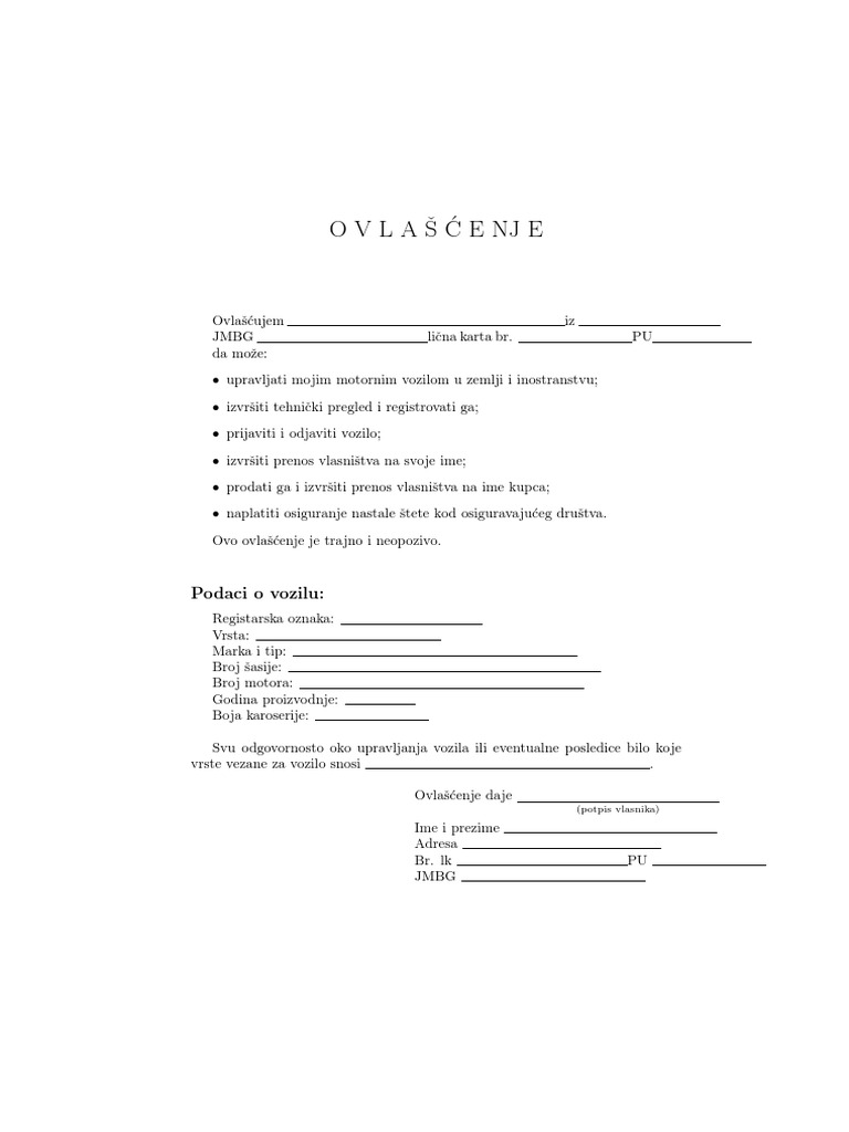 Ovlascenje | PDF