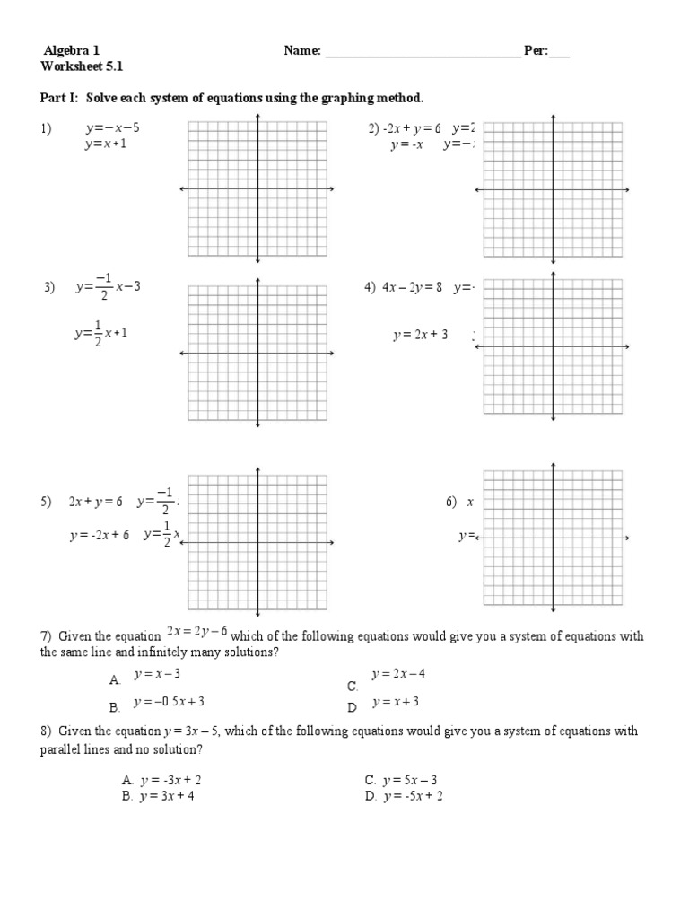 Alg Unit 5 Worksheets 2016 | PDF | Equations | Logical Truth