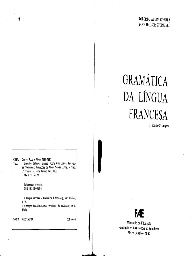 A Gramática FRANCESA PDF | PDF