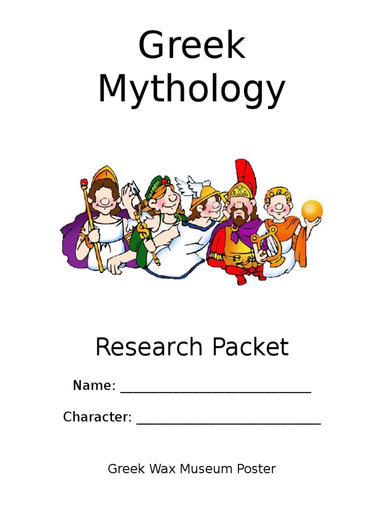 Greek Mythology: Research Packet | PDF | Language Arts & Discipline ...