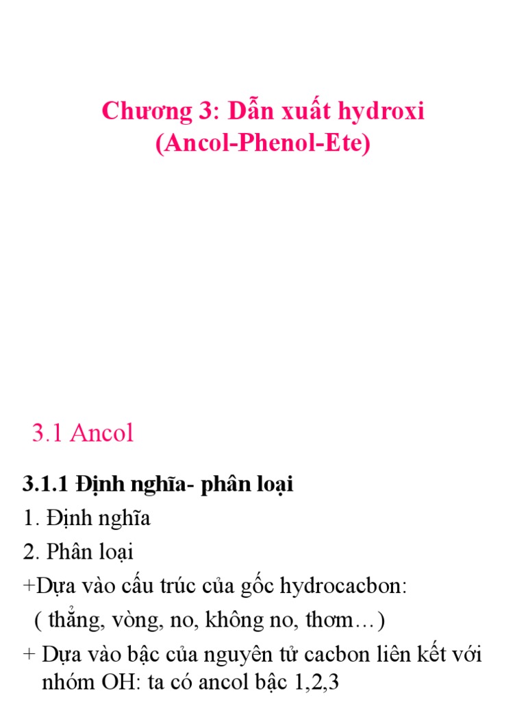 Ancol Phenol | PDF