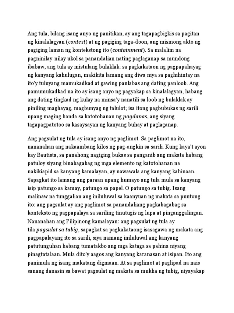 Ang Tula | PDF