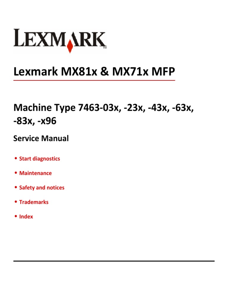MX710 MX711 MX810 MX811 MX812 7463 SM PDF | PDF | Image Scanner ...