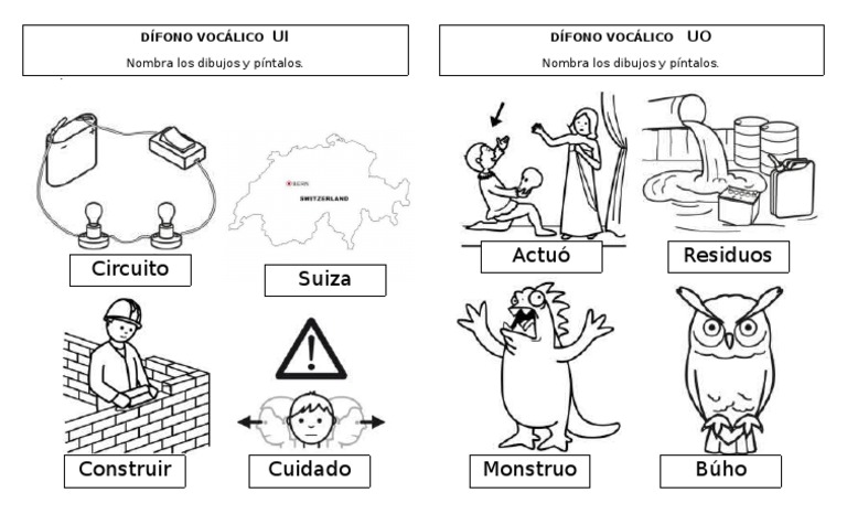 Palabras con UO y UI en Español | PDF | Estudios de idiomas extranjeros ...