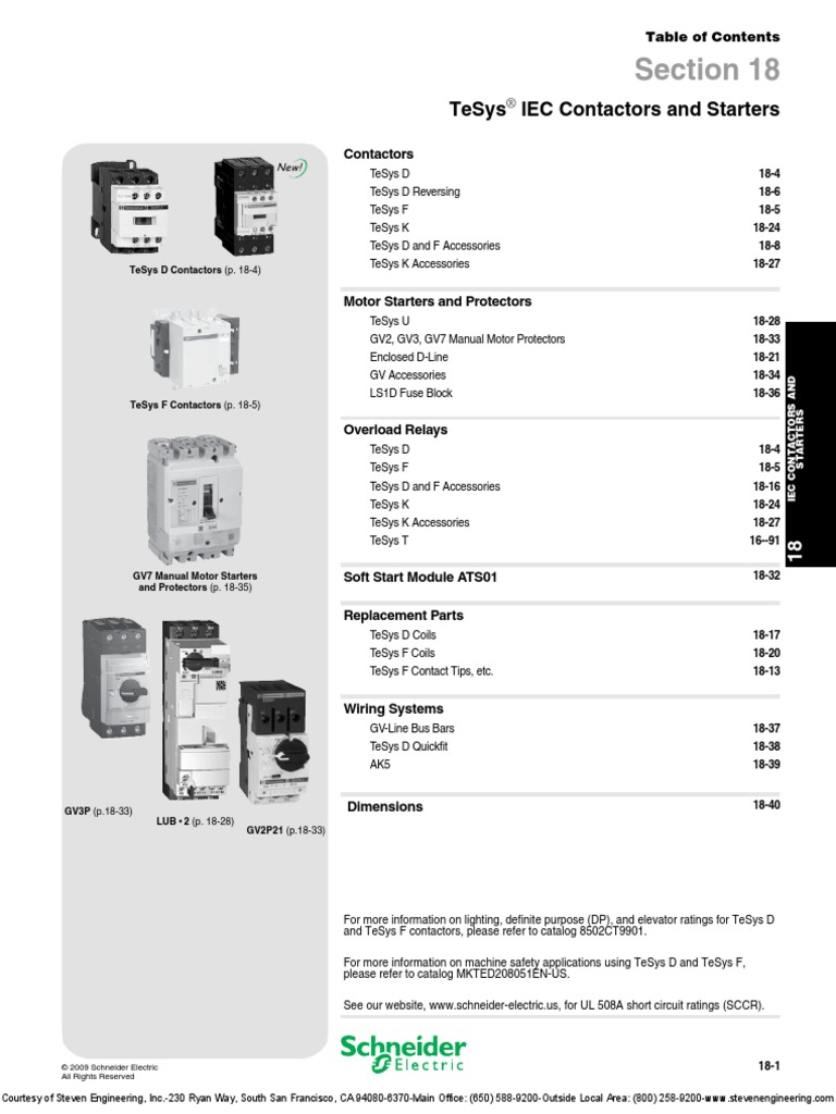TeSys 45175-18 PDF | PDF | Relay | Electric Power