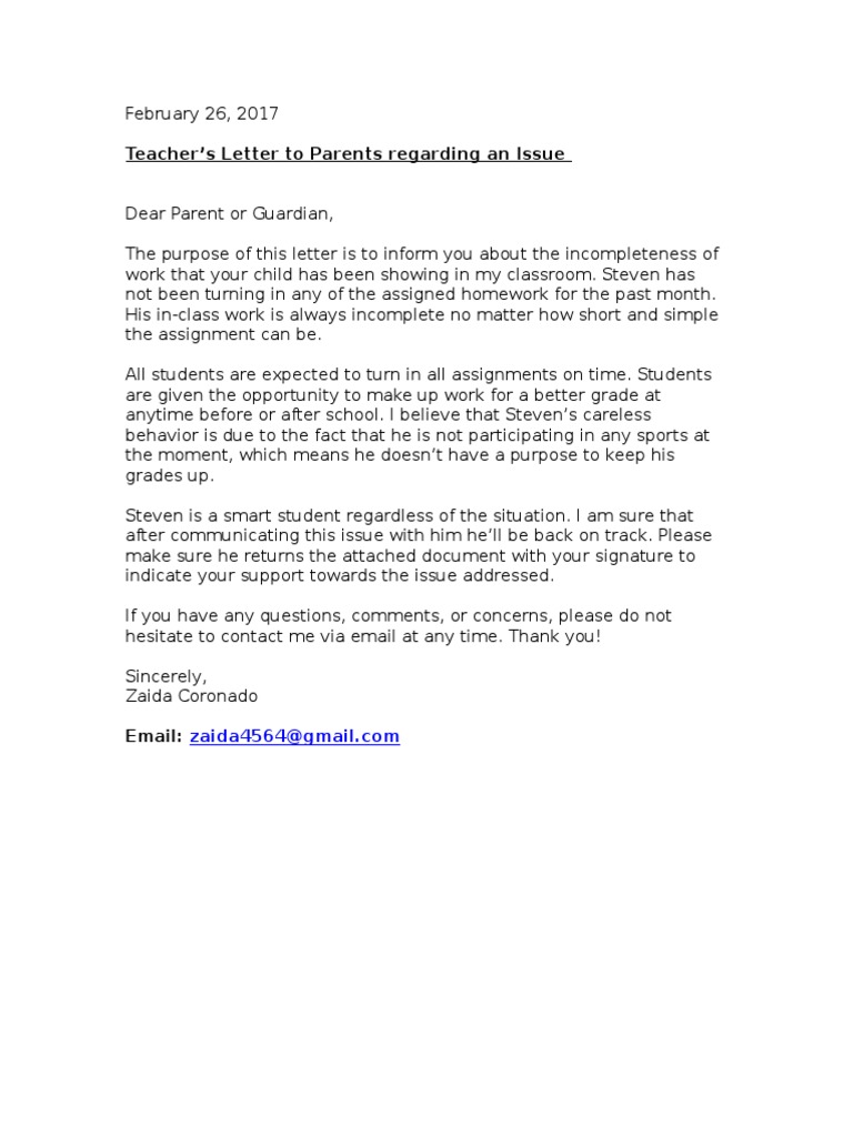 Letters of Communication 3