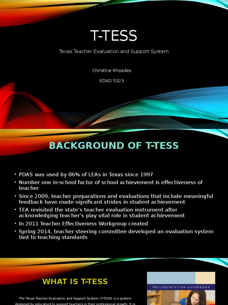 T-Tess Powerpoint | PDF | Rubric (Academic) | Educational Assessment
