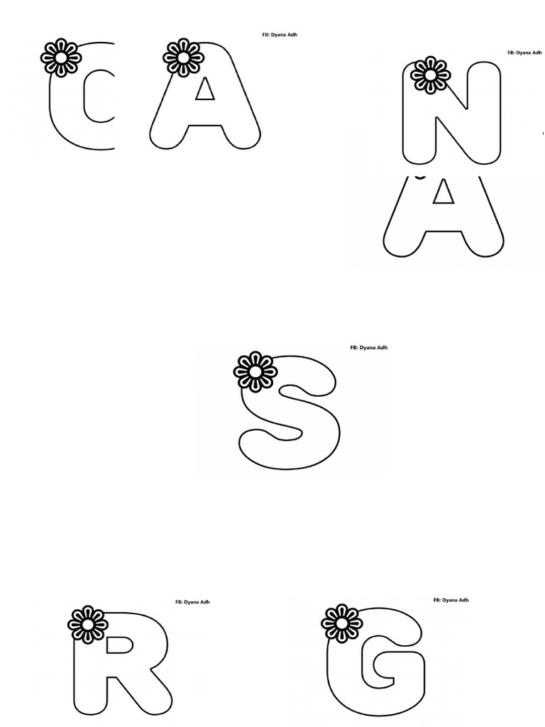 Huruf Alphabet Bunga | PDF