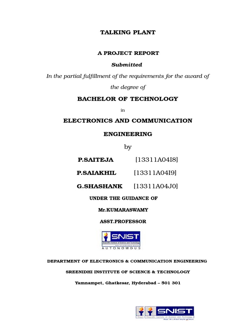 Main Project Report Final 2 | PDF | Internet Of Things | Internet