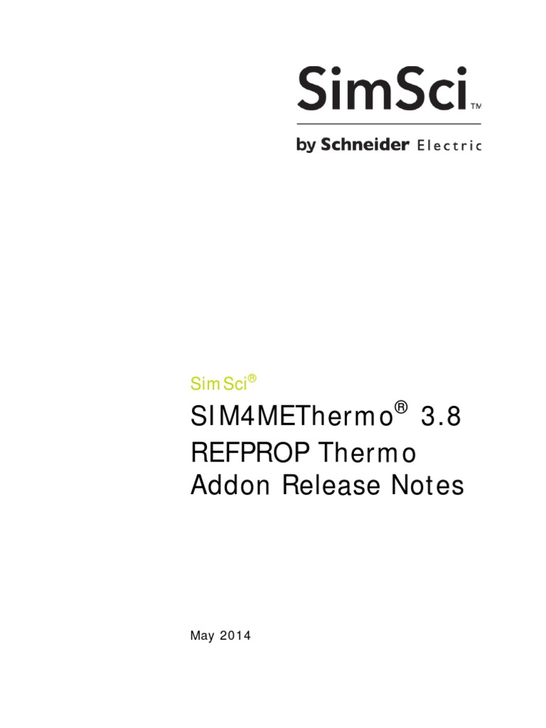 Sim4me Thermo Refprop Addon | PDF | Installation (Computer Programs) | Phase (Matter)