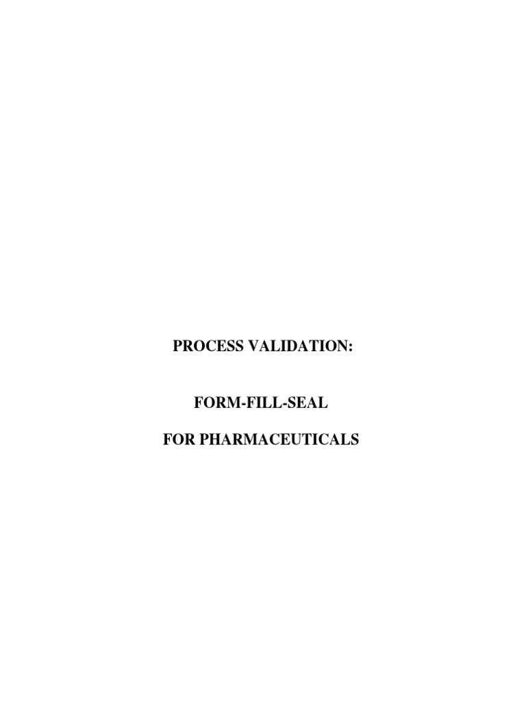Ffs Validation | PDF | Verification And Validation | Sterilization ...