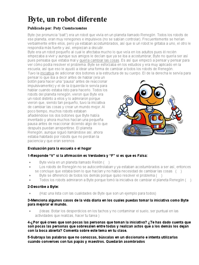 Byte | PDF | Robot | Robótica