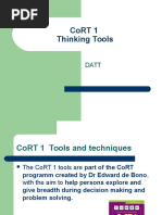 Edward de Bono CoRT Thinking Programme | PDF | Narration | Thought