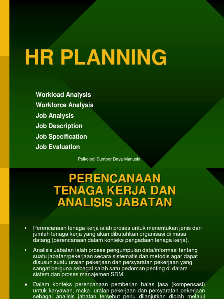 Hr Planning Presentasi