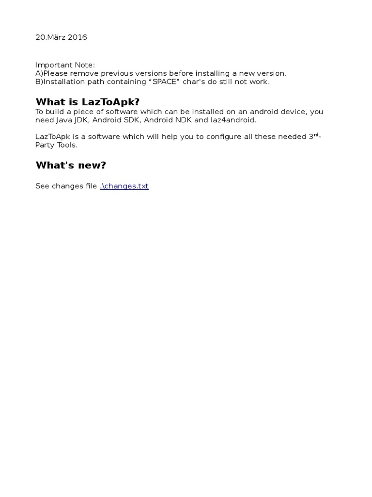 Lazarus And Android Pdf Android Operating System Installation Computer Programs 