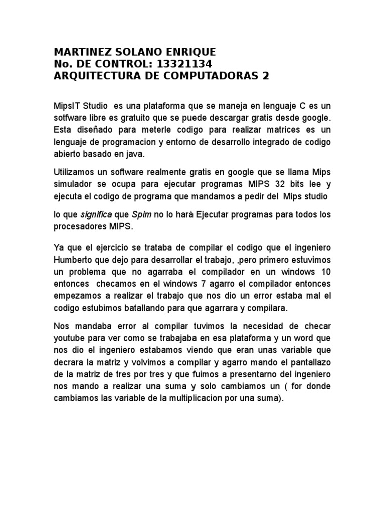 Conclusion MIPSIT | PDF | Informática | Tecnología