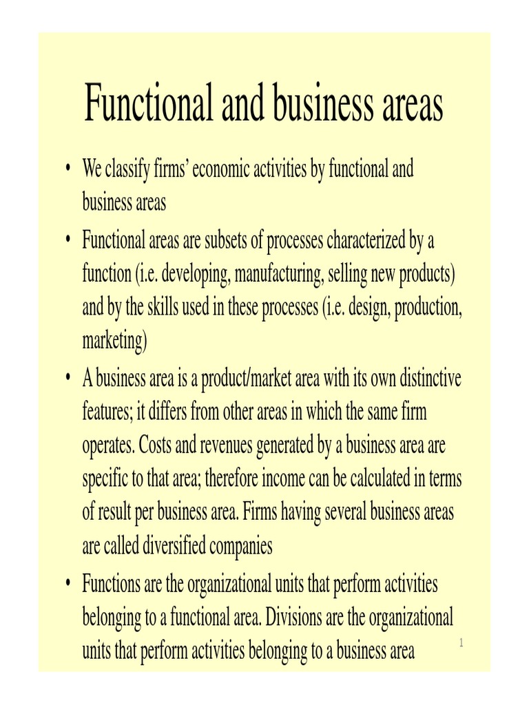 8.functions and Business Areas | PDF | Investing | Financial Transaction