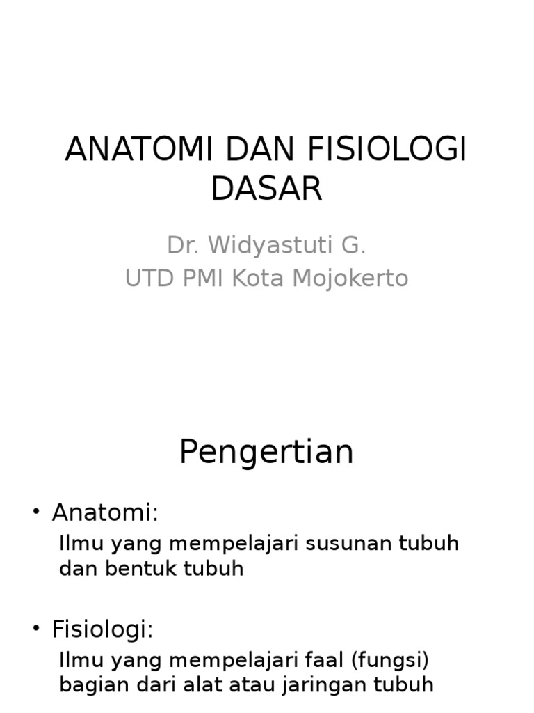 Anatomi Fisiologi | PDF | Kesehatan Holistik