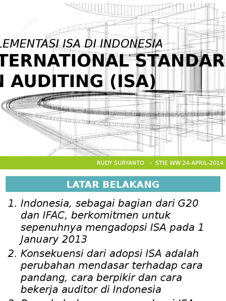Implementasi Isa Di Indonesia: International Standards On Auditing (Isa ...