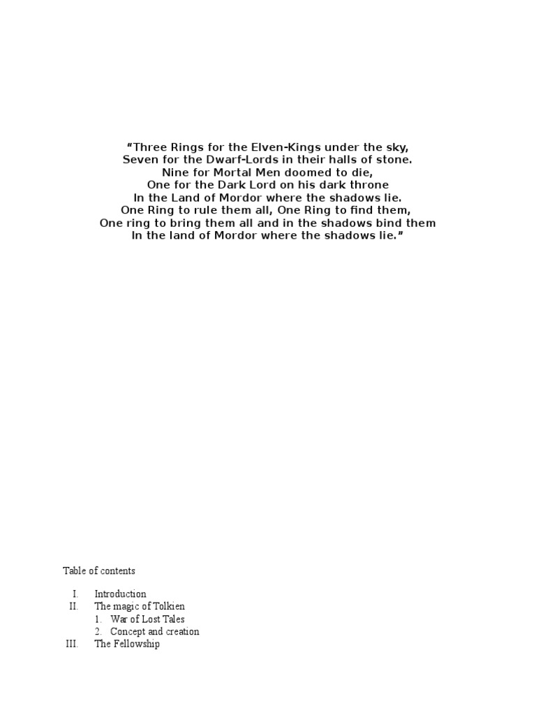 LOTR | PDF | The Lord Of The Rings | J. R. R. Tolkien