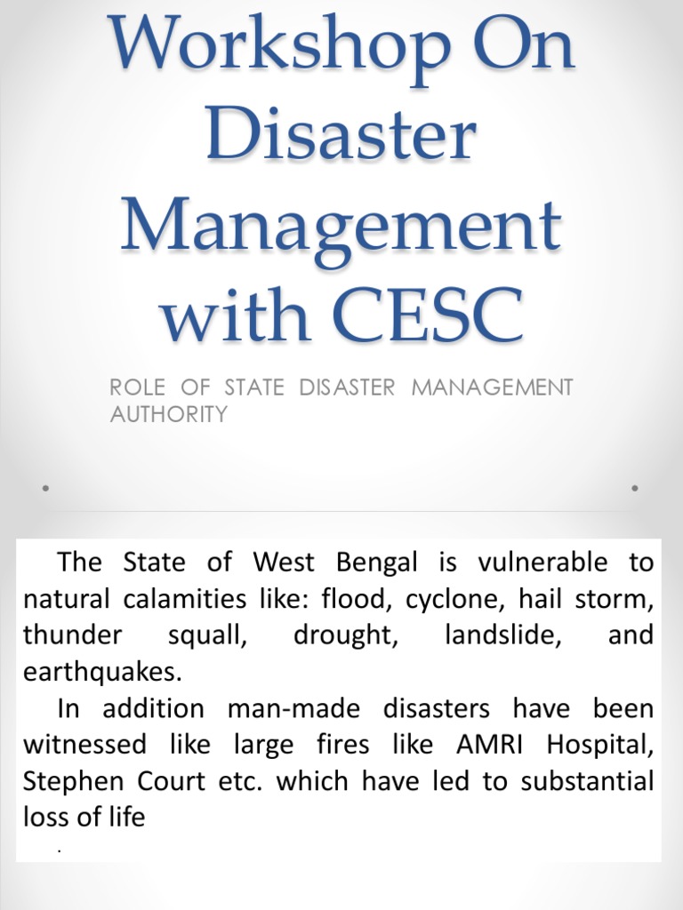 Presentation SDMA On Disaster Management | PDF | Emergency Management ...